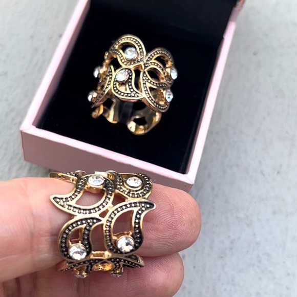 Peermont | Jewelry | Peermont Fashion Jewelry Open Band Embellished ...